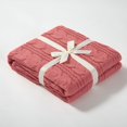 Better Homes & Gardens Coral Cable Knit Throw - Walmart.com