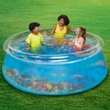 Bluescape Transparent 8 ft 3D Above Ground Ring Pool with 2 Pairs of ...