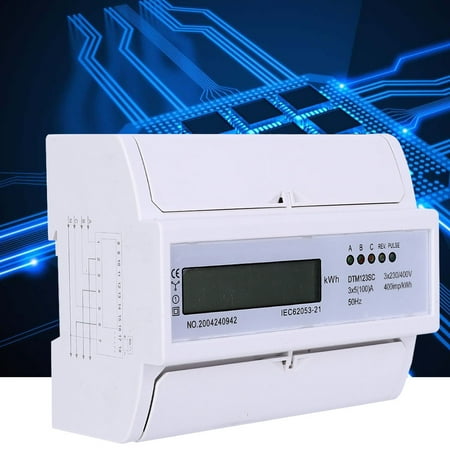 Electric Power Meter Digital Power Meter Watt-hour Meter 230/400V 5 ...