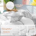Abstract Marble Comforter Set Twin Size, Minimalist Art Back Texture ...
