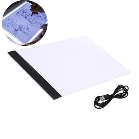 Portable A5 Led Light Table Lightbox Light Board For Drawing | Walmart ...