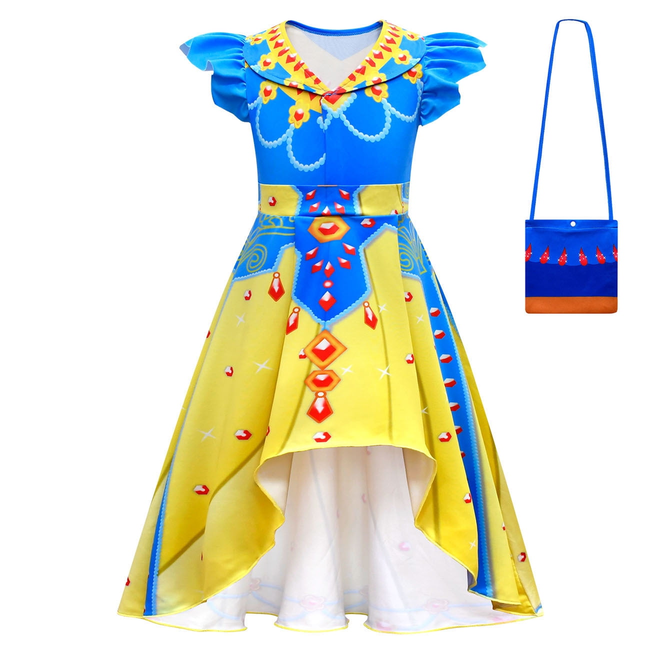 Girls Snow White Princess Dress Up Costume For Birthday Halloween