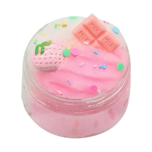 Fluffy Doughnut Chocolate Cream Brushed Sime Putty Clay Soft Squishies ...