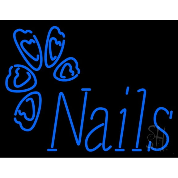 Blue Perfumes LED Neon Sign 10 x 24 - inches, Black Square Cut Acrylic ...