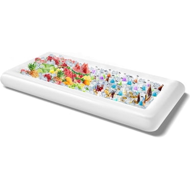 Inflatable Lightweight and Portable Ice-Cold Serving Bar with Drain ...