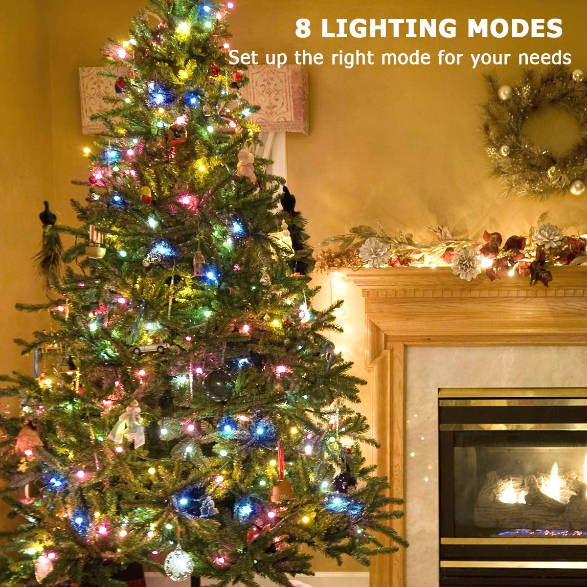 Buy Fairy String Lights, 66ft 200 LED Color Changing Fairy Lights with ...