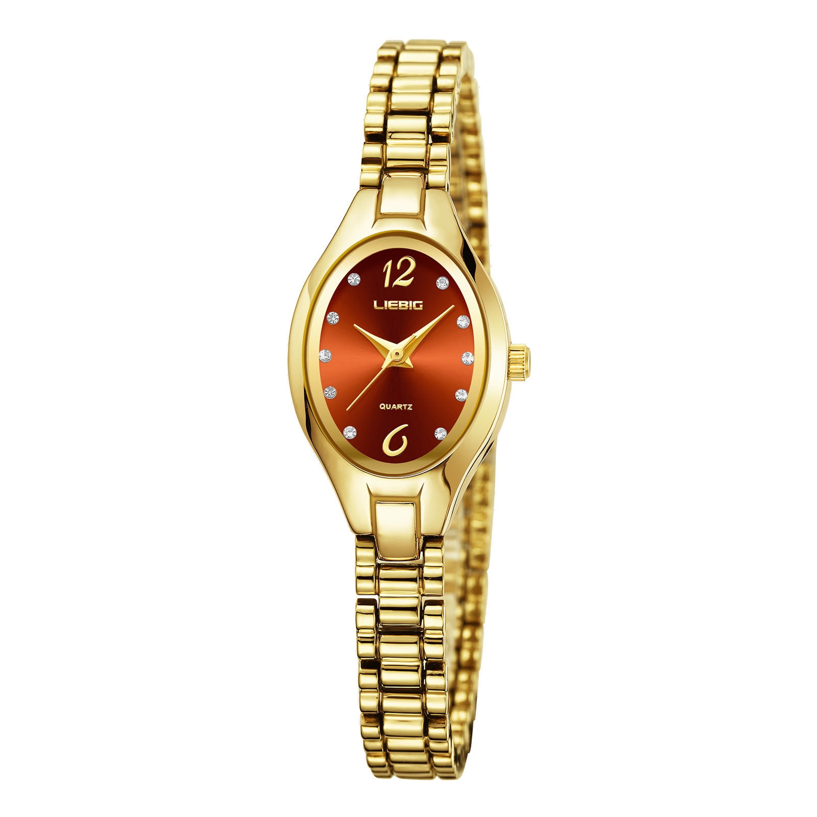 Click here for Ruijiao Ladies Quartz Watch Gold Stainless Steel D... prices