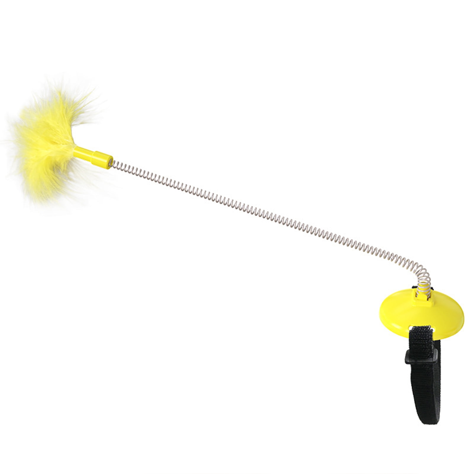 Reheyre Feather Teaser Stick Head-mounted Relieve Boredom Plastic ...