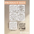 4Pcs Plastic Drawing Painting Stencils Templates for Painting on ...