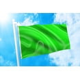 DMSE Solid Neon Green Flag, 3x5 Flag, UV Resistant, Fade Resistant ...