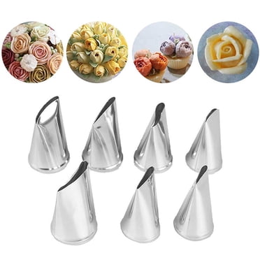 5pcs Rose Flower Piping Tips Set, Baking Decoration Starter Kit ...