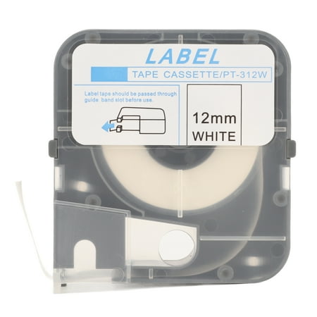 Label Maker Tape, Uniform Inking 8m Long 12mm Label Tape White For ...
