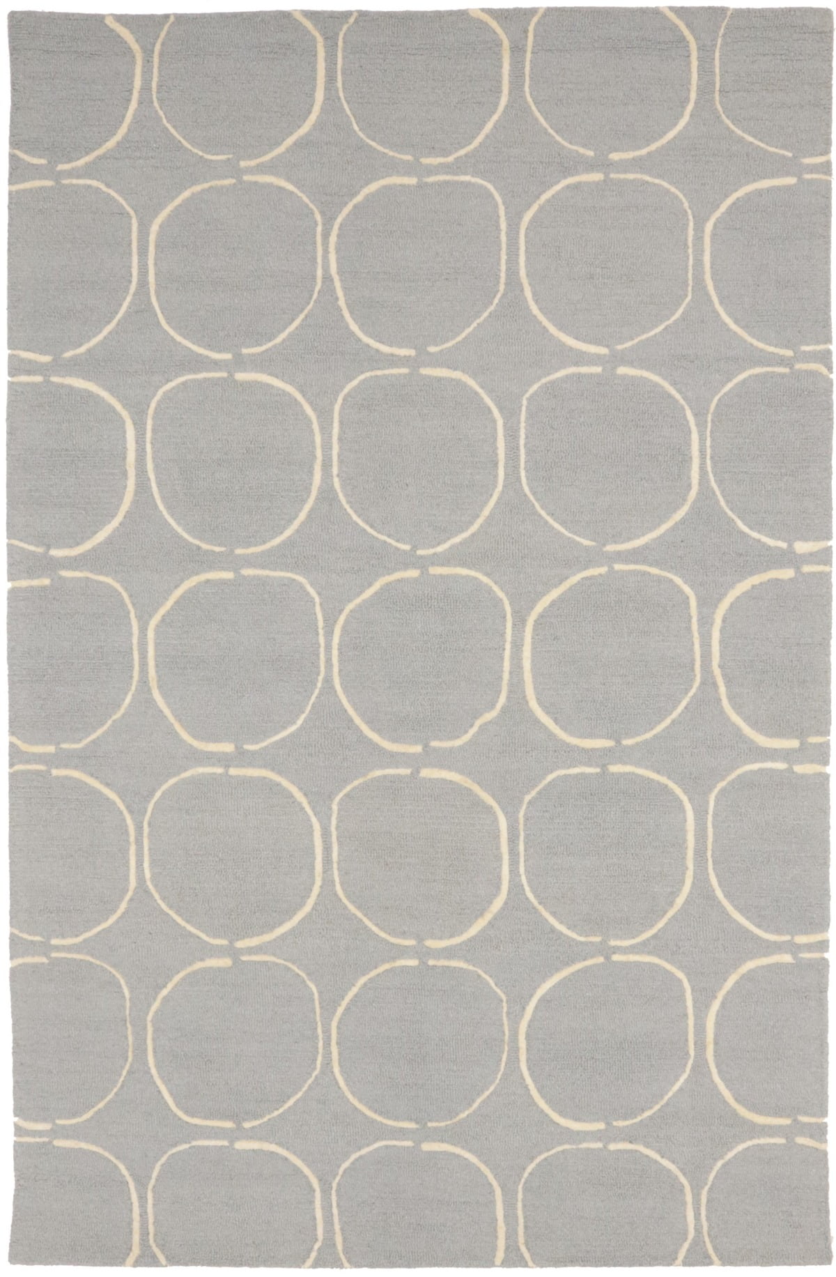 Light Gray Abstract 5X8 Hand-Tufted Modern Rug - Walmart.com
