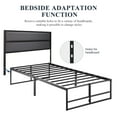 "Allewie Sturdy Queen Size Metal Bed Frame, 14"" Under Bed Storage ...
