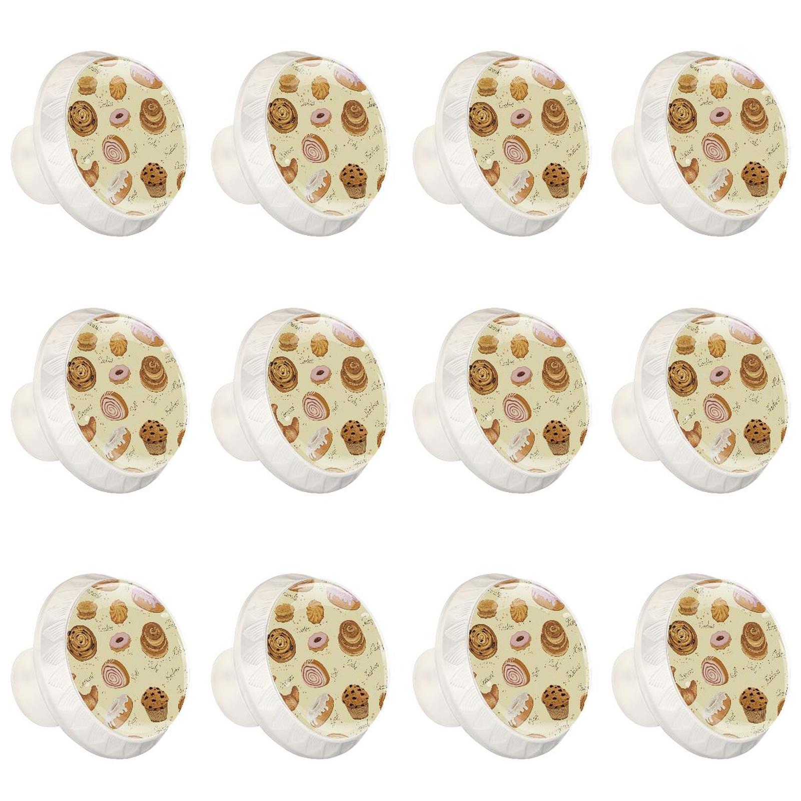12 Pcs Bread Dessert Knobs for Kitchen Cabinet Cupboard Dresser ...