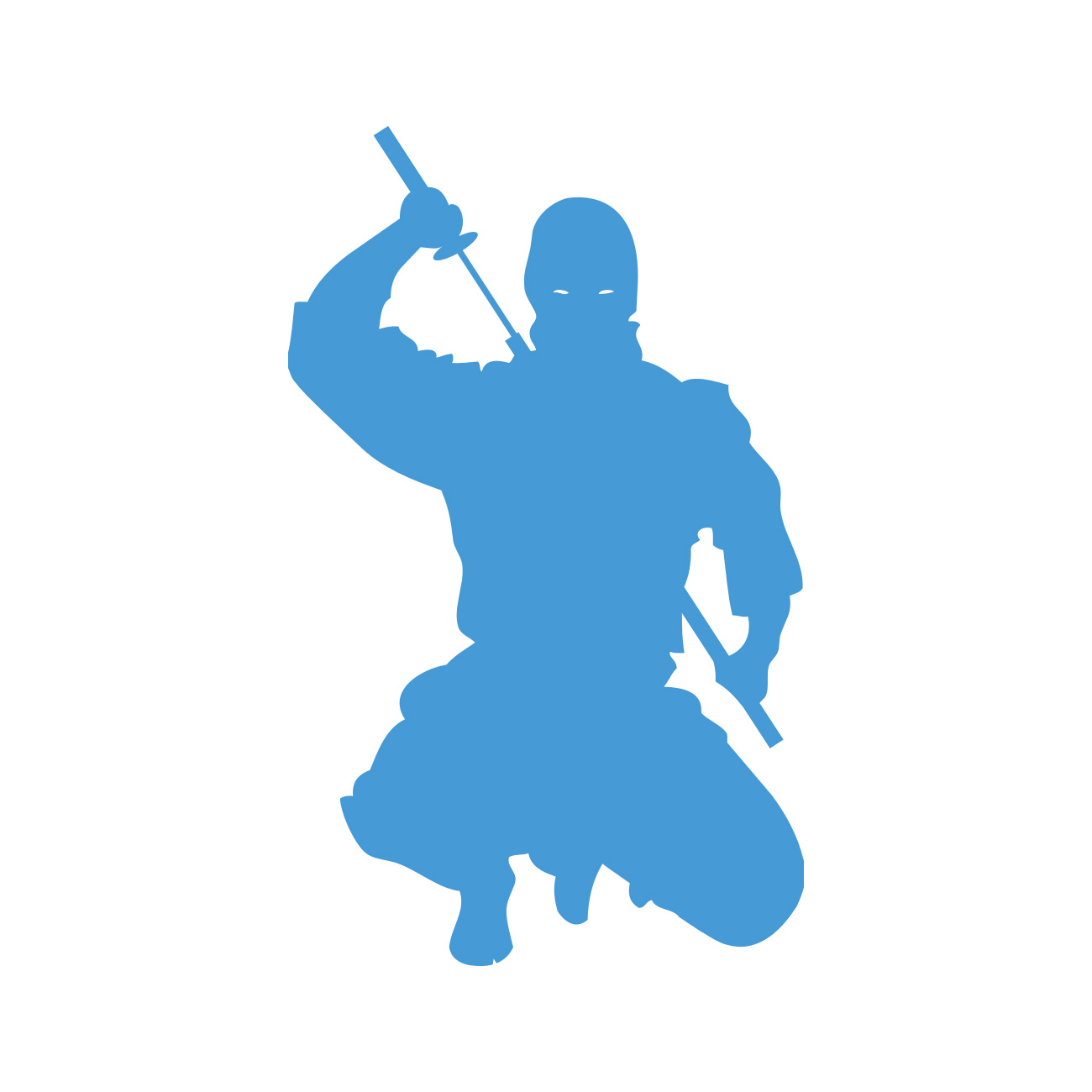 Ninja Sticker Decal Die Cut - Self Adhesive Vinyl - Weatherproof - Made ...