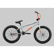 Mongoose Grid Mag 20-Inch BMX Freestyle Bike, Single Speed, Silver ...