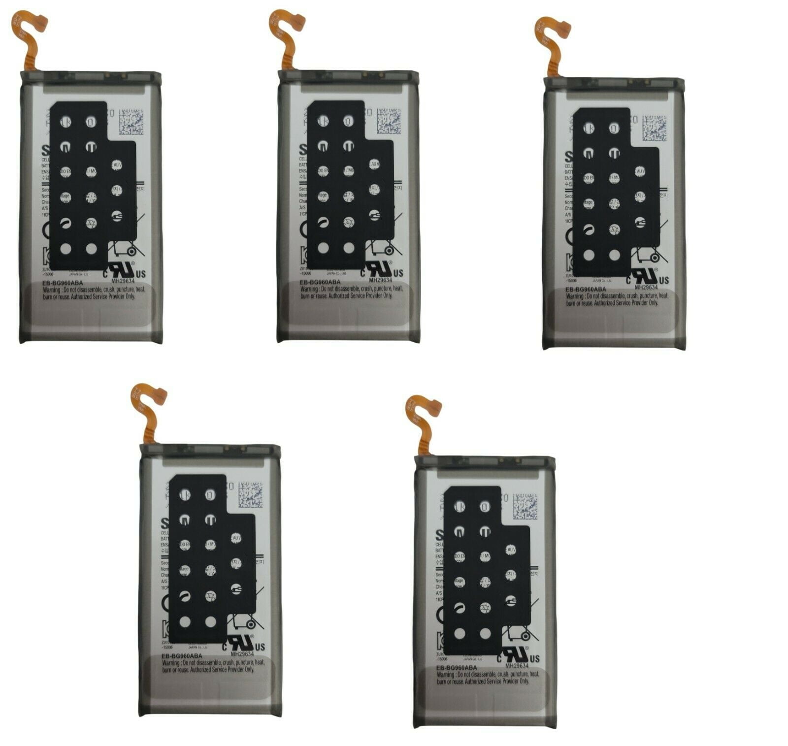 Pack of 5 Samsung Galaxy S9 EB-BG960ABA Li-ion Battery Original OEM ...