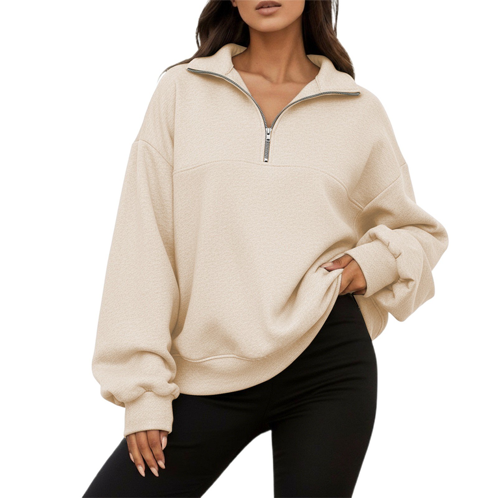 Click here for Djtdsds Half Zip Pullover Sweatshirt Long Sleeve C... prices