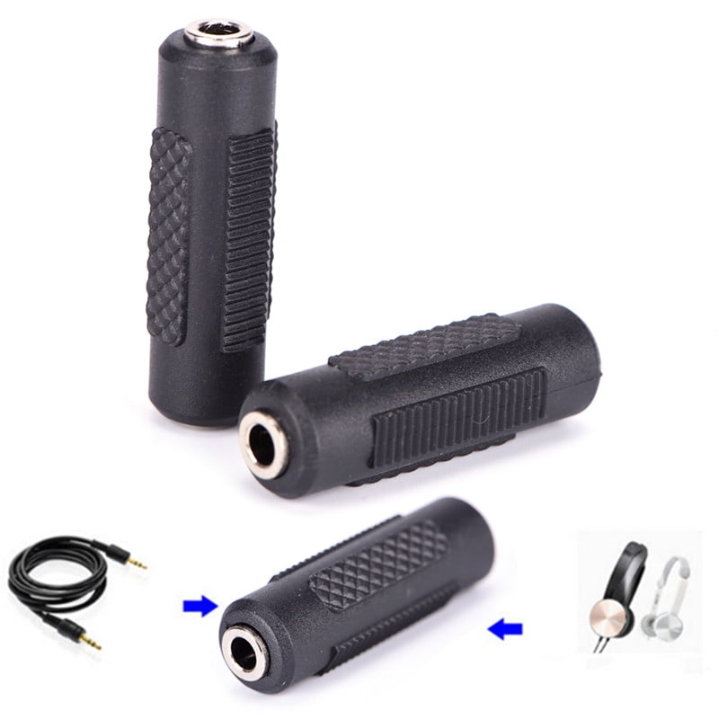 stereo 3.5mm aux female to female audio converter coupler adapters ...