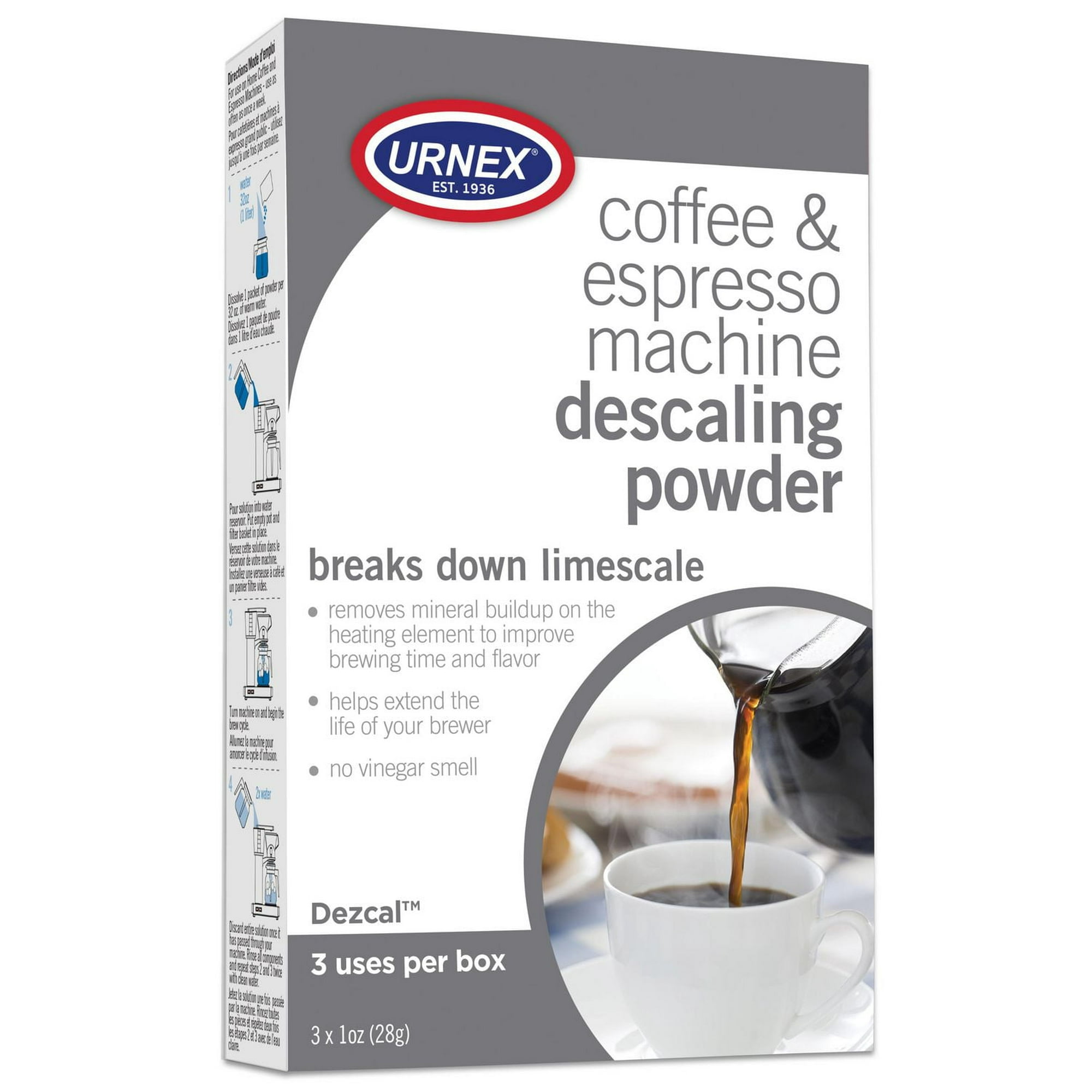 Click here for Urnex Dezcal Descaling Powder prices