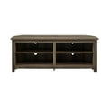 Woven Paths Transitional Corner TV Stand for TVs up to 65", Reclaimed ...