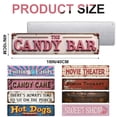 1Pc Retro Sweet Shop Metal Tin Sign 16x4", Distressed Sweet Shop ...
