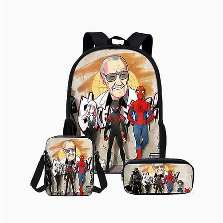 Primary And Secondary School Theme School Bag 3-piece Set Computer Bag ...