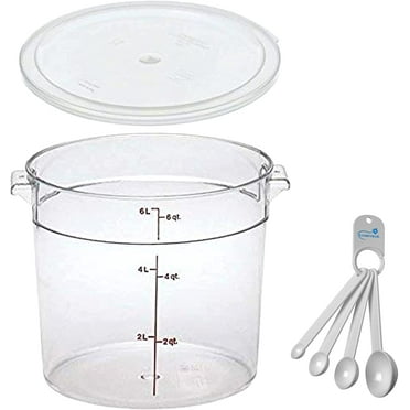 Cambro Food Storage Containers and Covers, 6 Quart, 2 Pack - Walmart.com