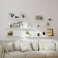 White Floating Shelves Wall Mounted Storage, Set of 2 - 36 Inch ...