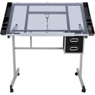 Emma + Oliver Adjustable Art & Craft Drawing Table, Portable with ...