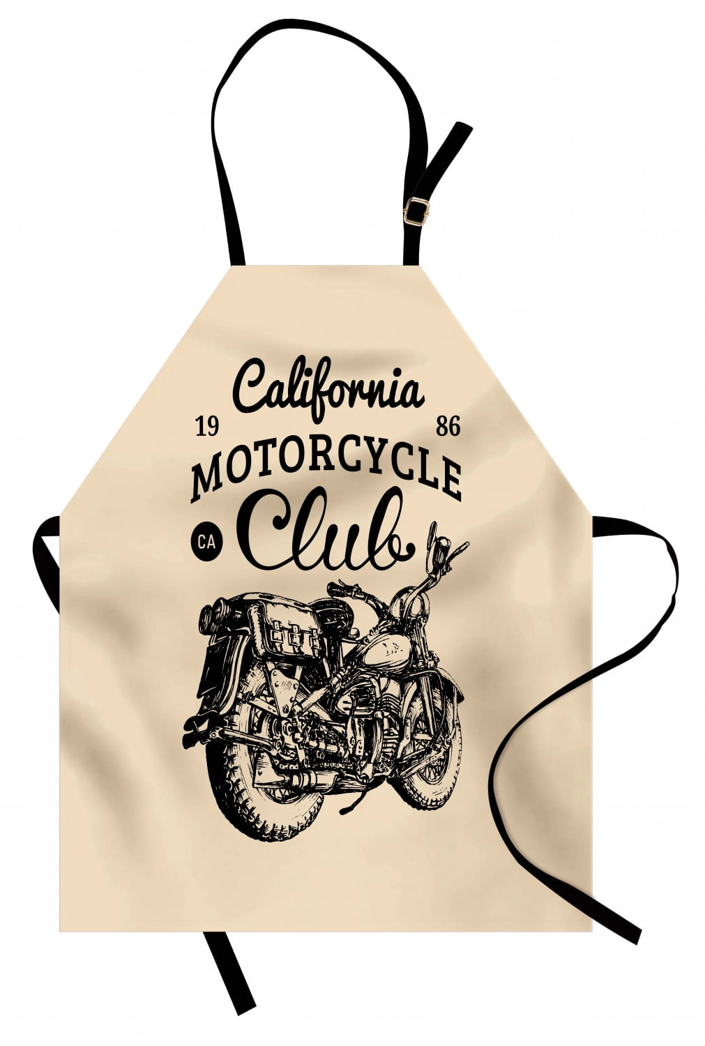 Motorcycle Apron, Vintage Detailed Chopper Design with Bike Club ...