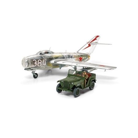 TAMIYA Mig 15 Bis With Jeep Clear Edition 1/48 Scale Model Kit ...