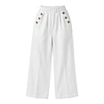 HBGVBA Wide Leg Pants for Women,Fashion Elastic Waist Long Pants ...