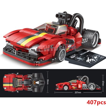 New Moc Souped Modified Famous Refitted Supercar Speed Champions Race ...