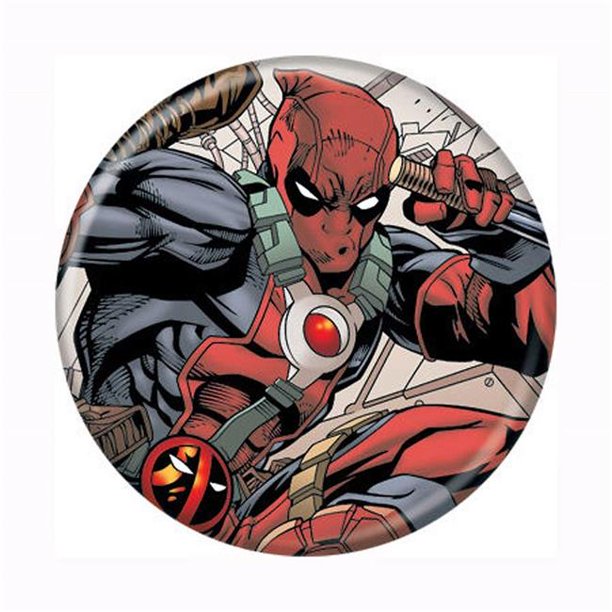 Deadpool pindpfighting Deadpool 1.25 in. dia. Fighting Button - Walmart.ca