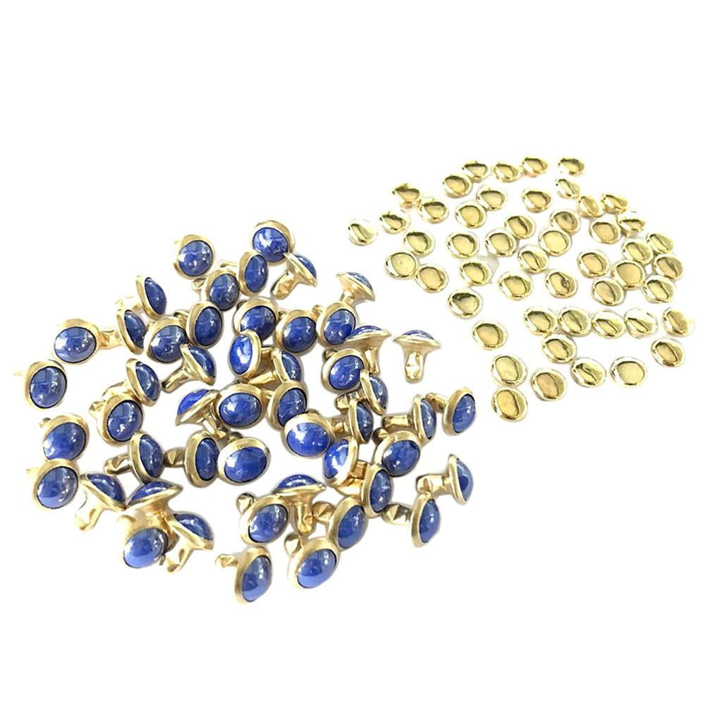 50pcs 7.5mm Dome Rivet Studs Punk for DIY Bracelet Bags arts and crafts ...
