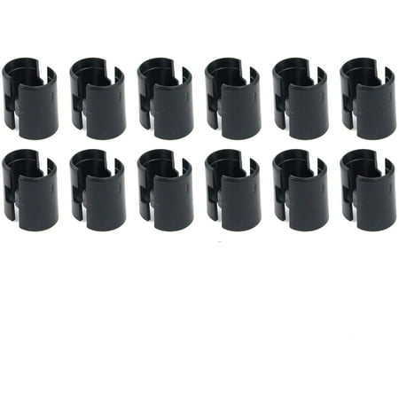 Wire Shelf Clips 12 Set / 24 Pack Wire Shelving Shelf Lock Clips Black ...