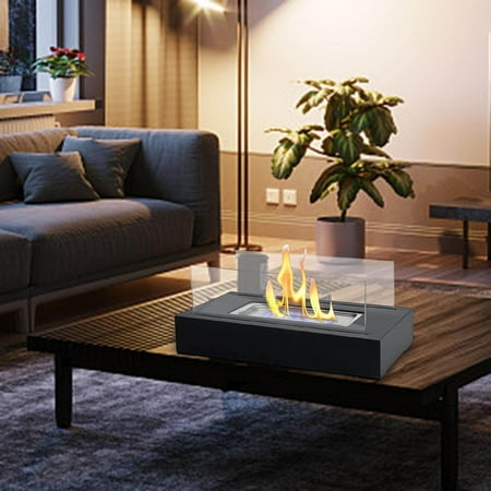 pitrice Tabletop Bioethanol Fireplace Fire Bowls Pot for Living Room ...