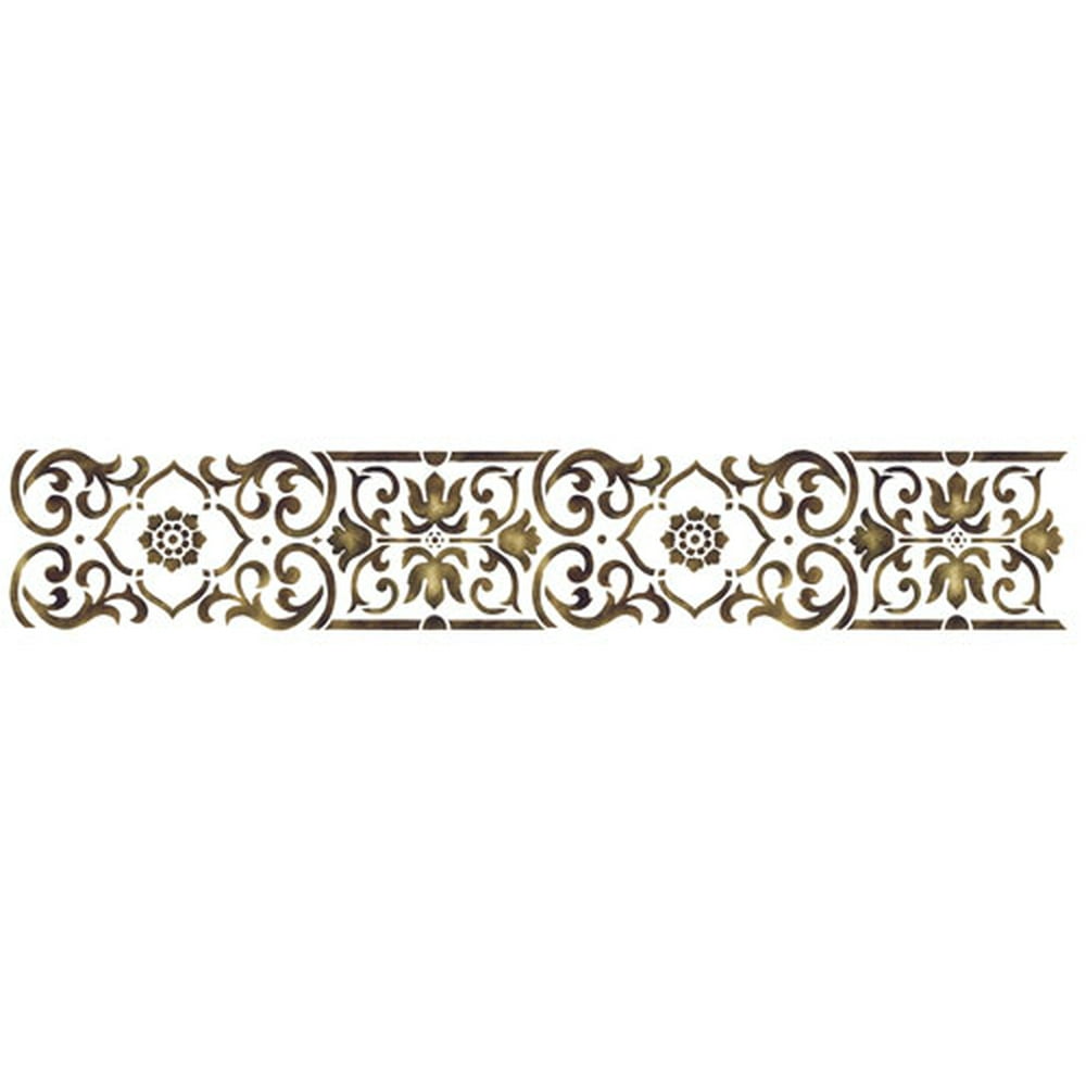 Vertical Scroll Wall Stencil SKU #3386 by Designer Stencils - Walmart ...