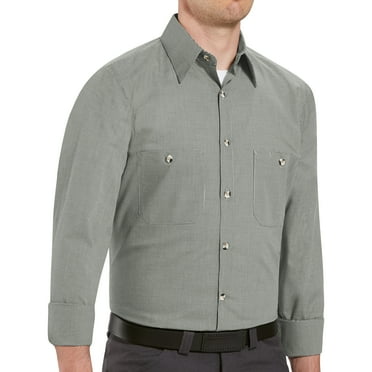 Red Kap® Men's Long Sleeve Industrial Work Shirt - Walmart.com