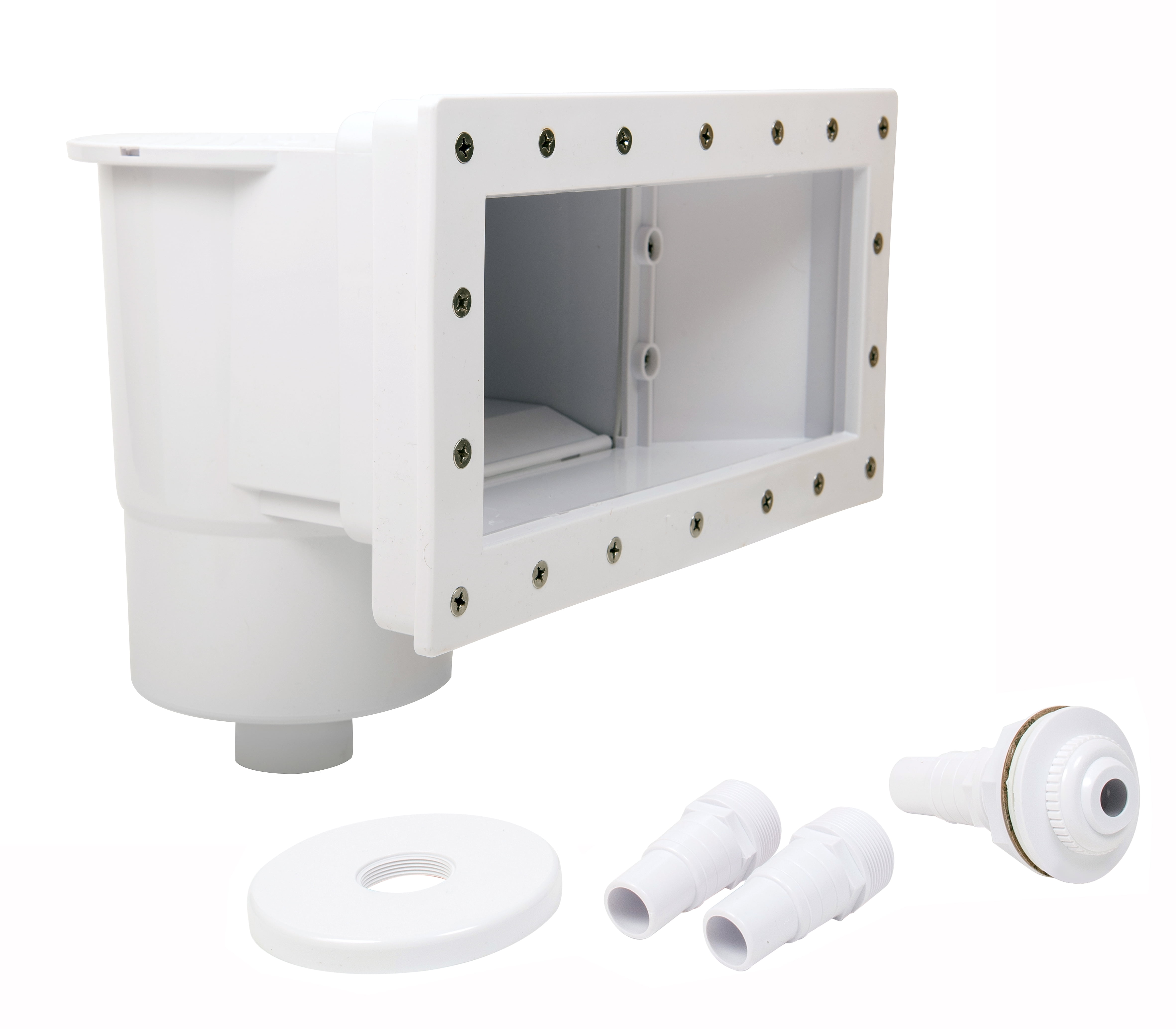 Swimming Pool Complete Thru-Wall Wide Mouth Skimmer Kit - Walmart.com