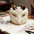 Detailed Bird Face Silicone Mold Creating Unique Plant Pots Holders ...