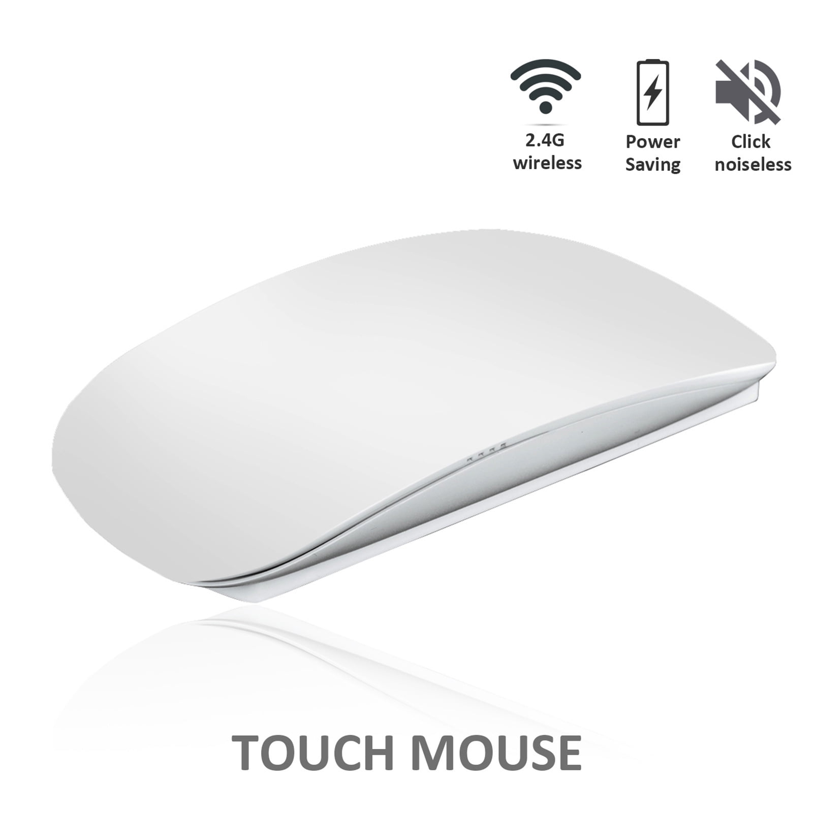 Yidarton Suitable For Windows Mac OS 2.4G Wireless Touch Mouse Thin ...
