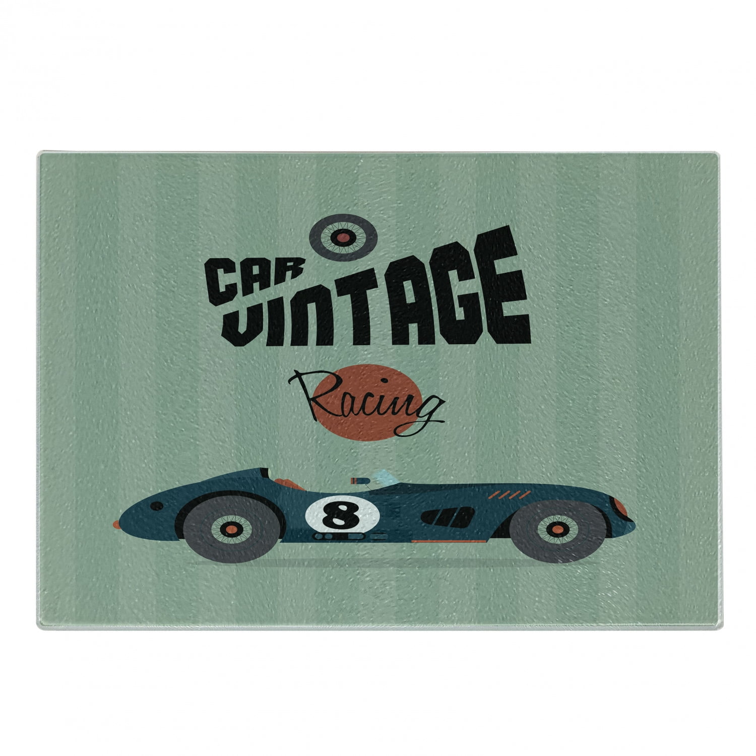 Cars Cutting Board, Classical Vintage Car Poster Racing Sports ...