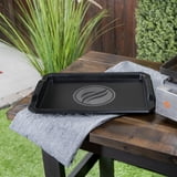 Blackstone 4-Piece Black Serving Tray Set with Convenient Carry Handles ...