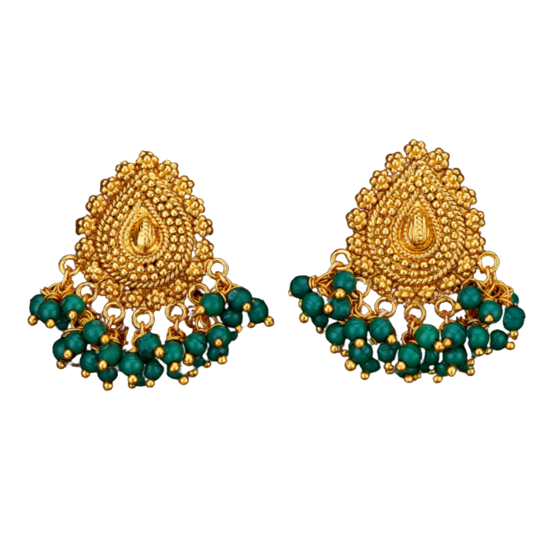 Traditional South Indian Gold Earrings
