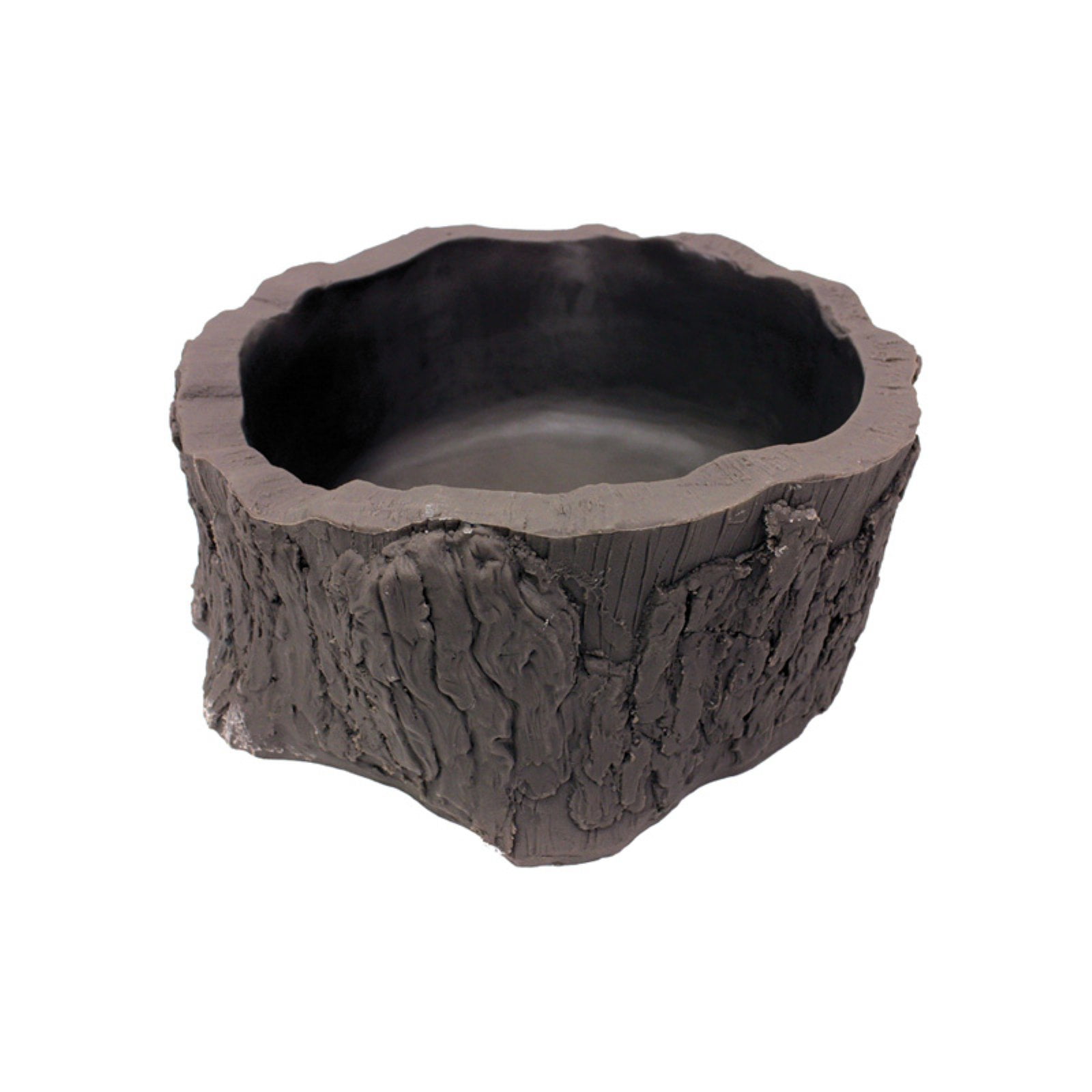 Tree Stump Planter Box - Lightweight - 16 Inch Diameter - Brown ...