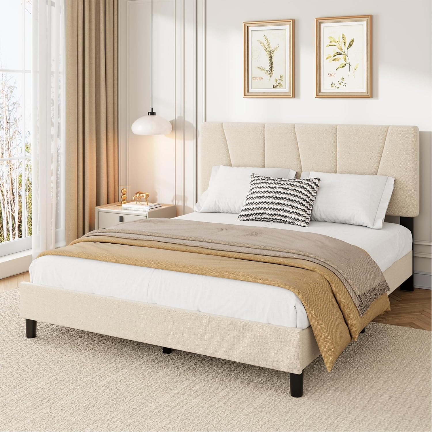 Click here for Yusazens Queen Size Bed Frame With Adjustable Head... prices