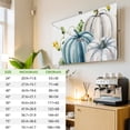 Blue White Pumpkins Elastic Indoor TV Cover 65" Dust Protector, Stretch ...